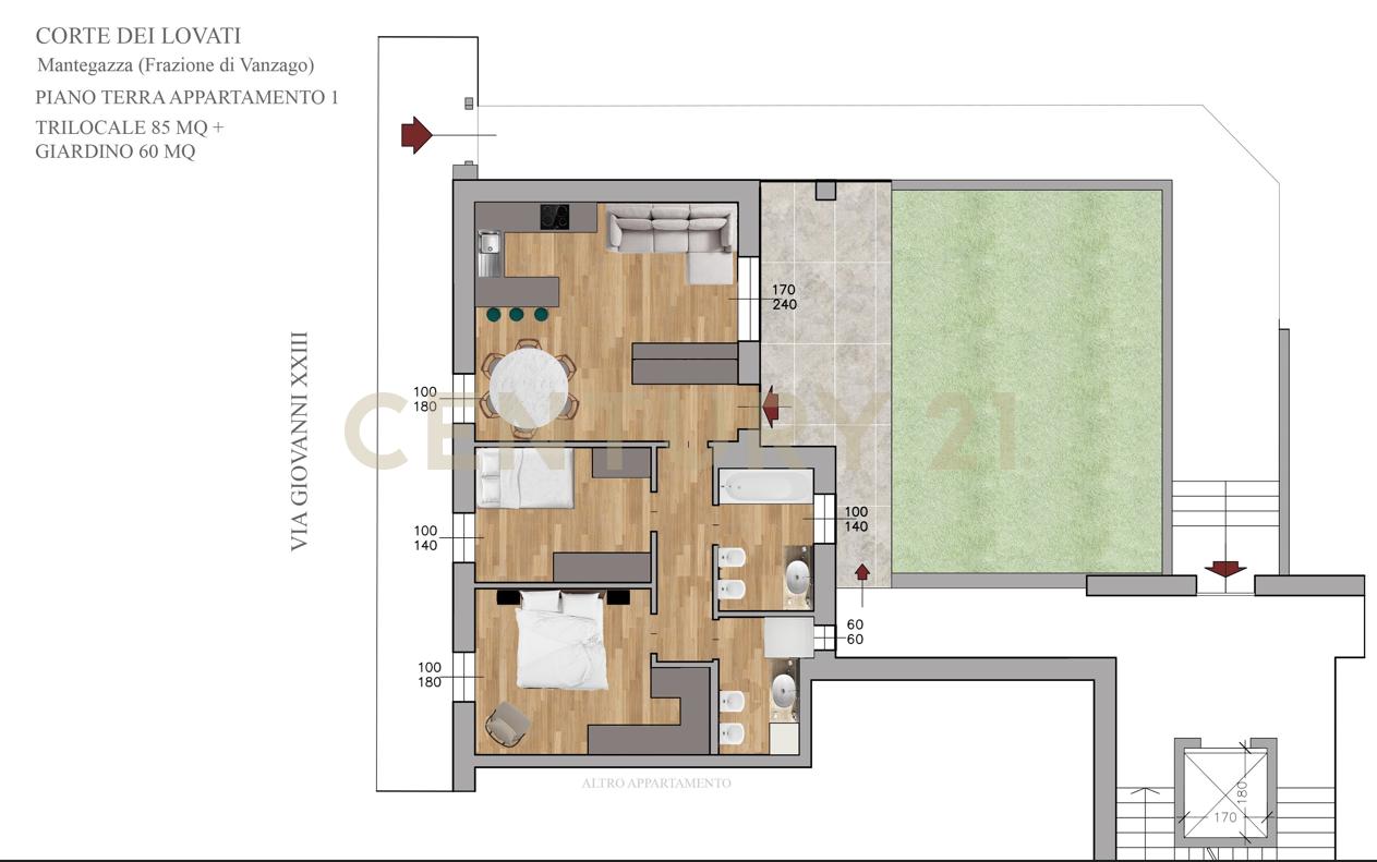Apartment for Sale at Via Papa Giovanni XXIII, Vanzago, Lombardia 20043 ...